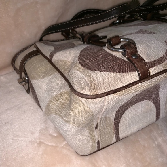 Coach | Bags | Coach Tonal Signature Gallery Tote Shoulder Bag | Poshmark